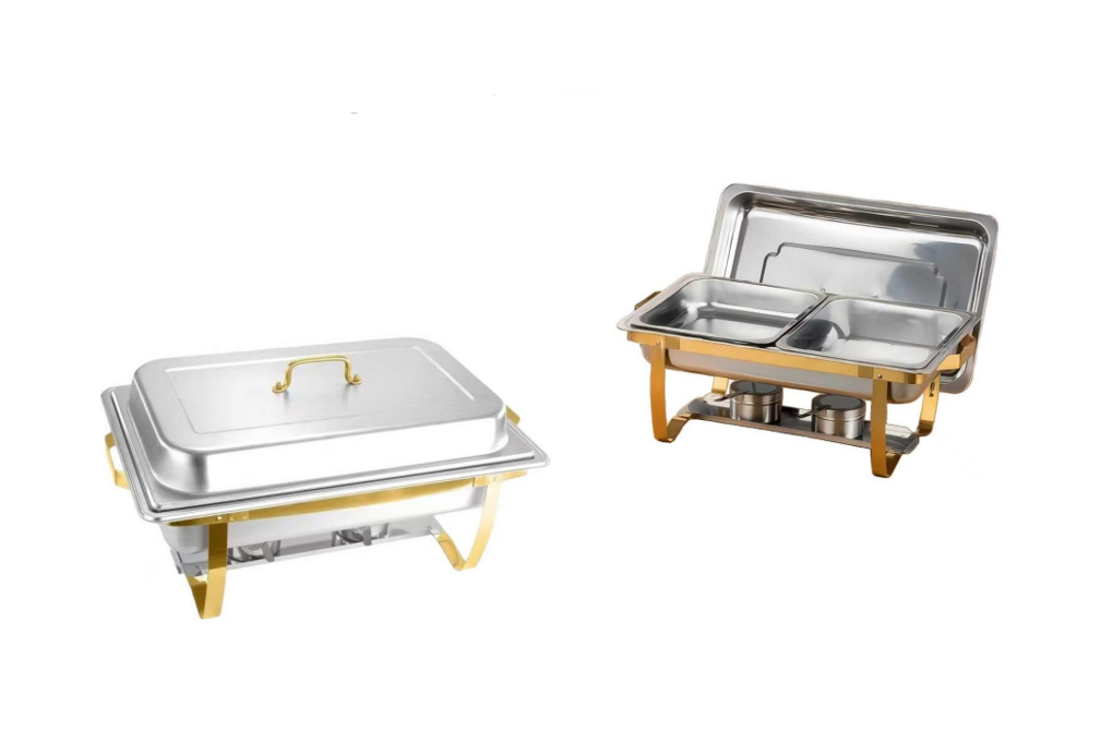Buffet Banquet Chafing Dish with Lid 9.5L Double Compartment 1107HG ...